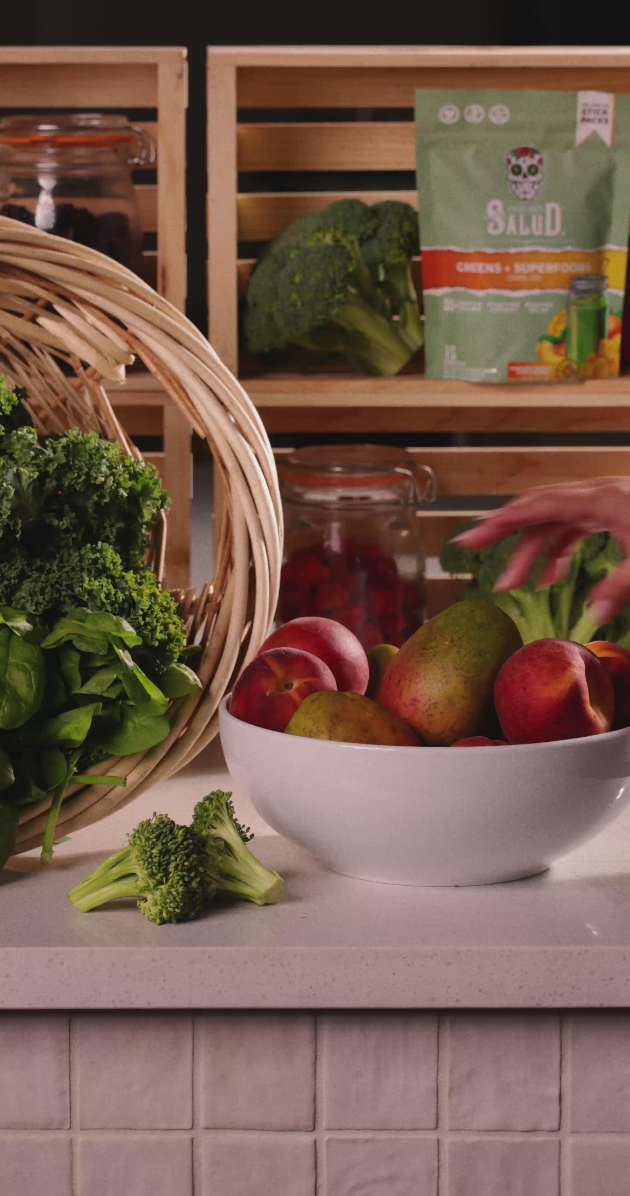 Greens + Superfoods, Durazno Mango | Peach Mango – Taste Salud